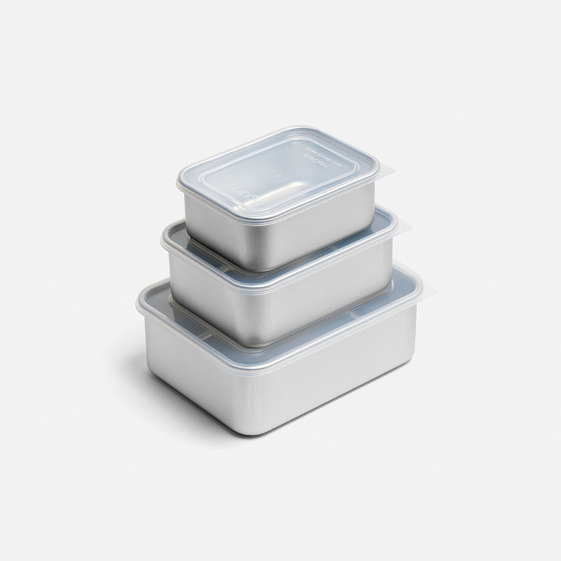 Aluminium food storage container high - 1,8L | Nanban