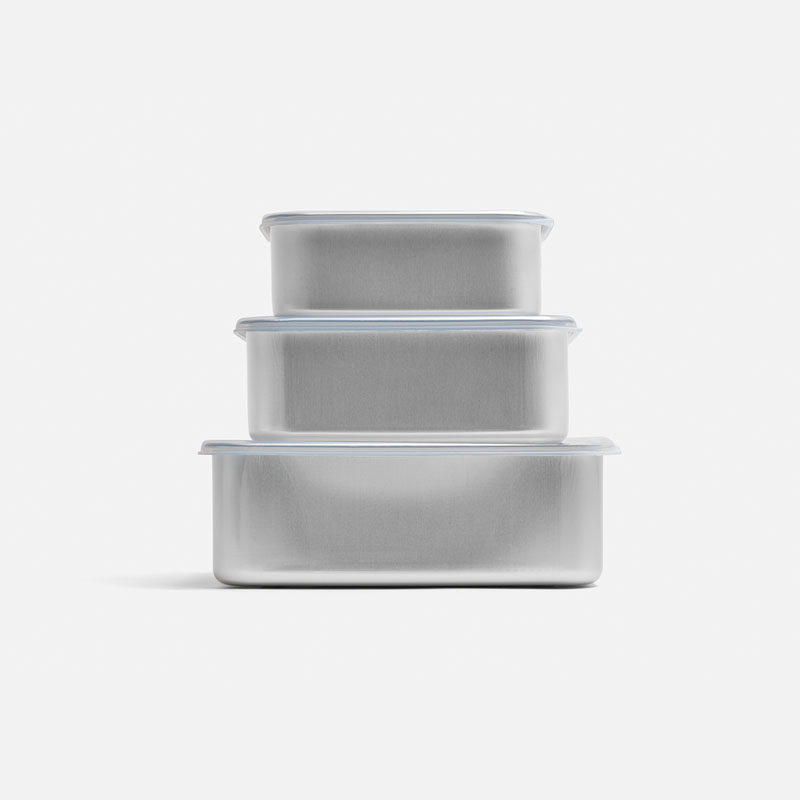 Aluminium food storage container high - 1,8L | Nanban